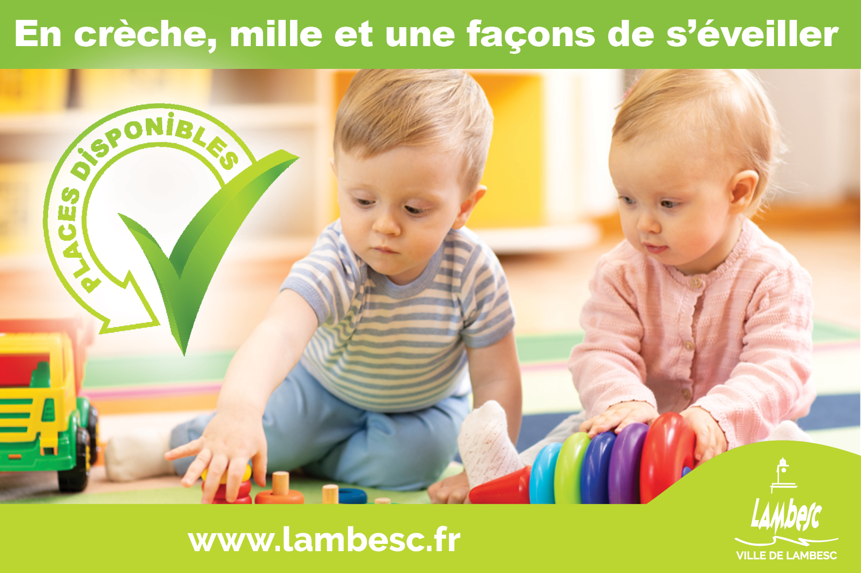 Des places encore disponibles en crèche ! - Mairie de Lambesc